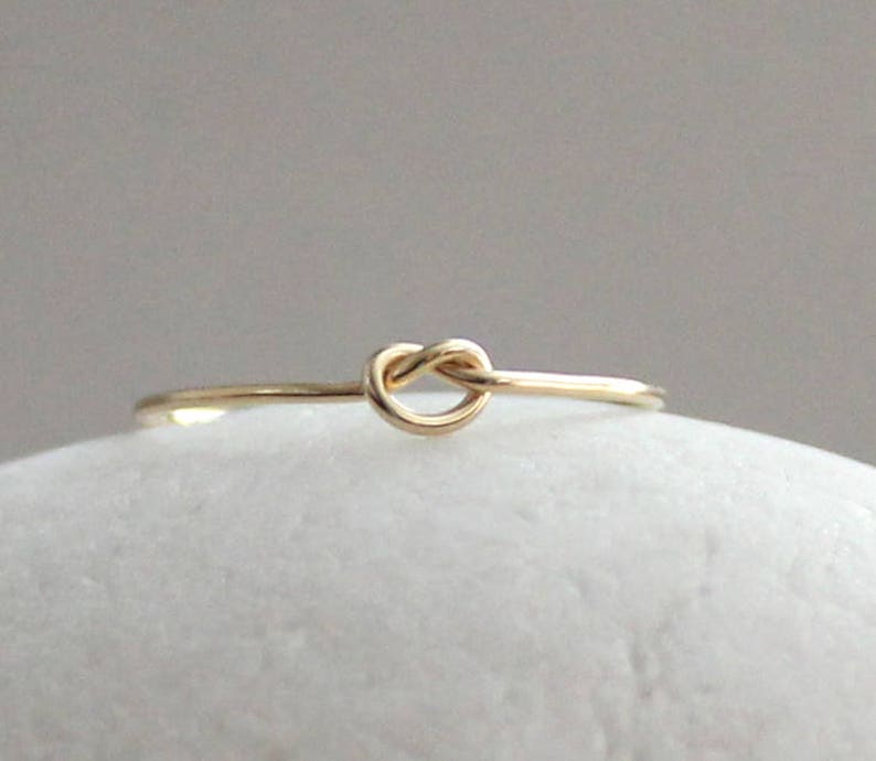 14K Gold Knot Ring Solid Gold Ring Love Knot Ring Gold - Etsy