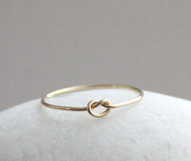 14K Gold Knot Ring Solid Gold Ring Love Knot Ring Gold - Etsy