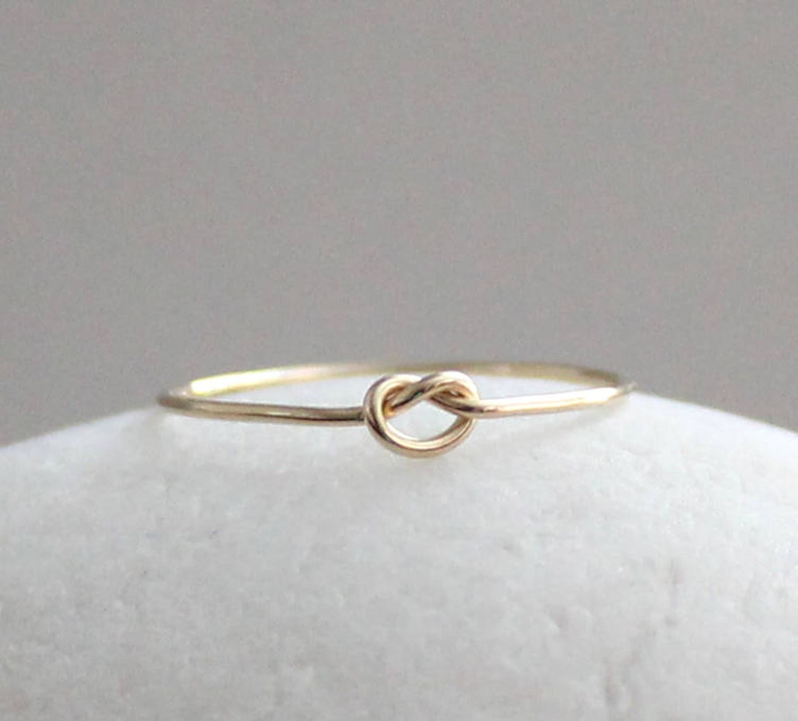 14K Gold Knot Ring Solid Gold Ring Love Knot Ring Gold - Etsy