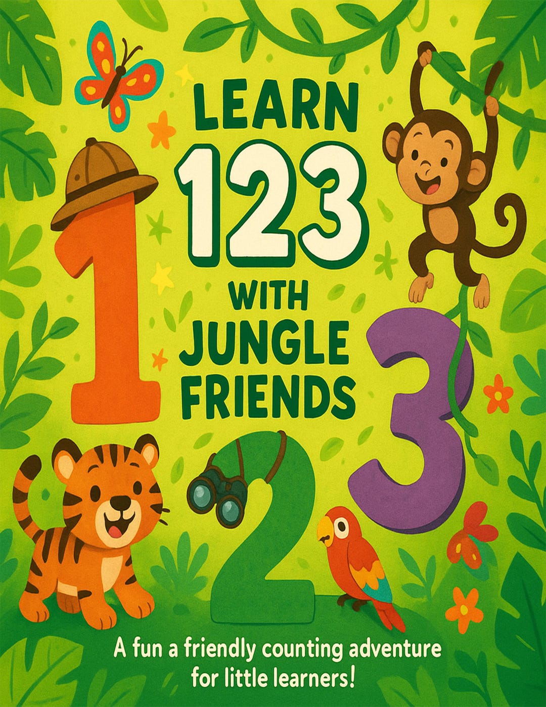 Counting Numbers 1 to 10 Jungle Theme Ebook | Fun Preschool Learning ...