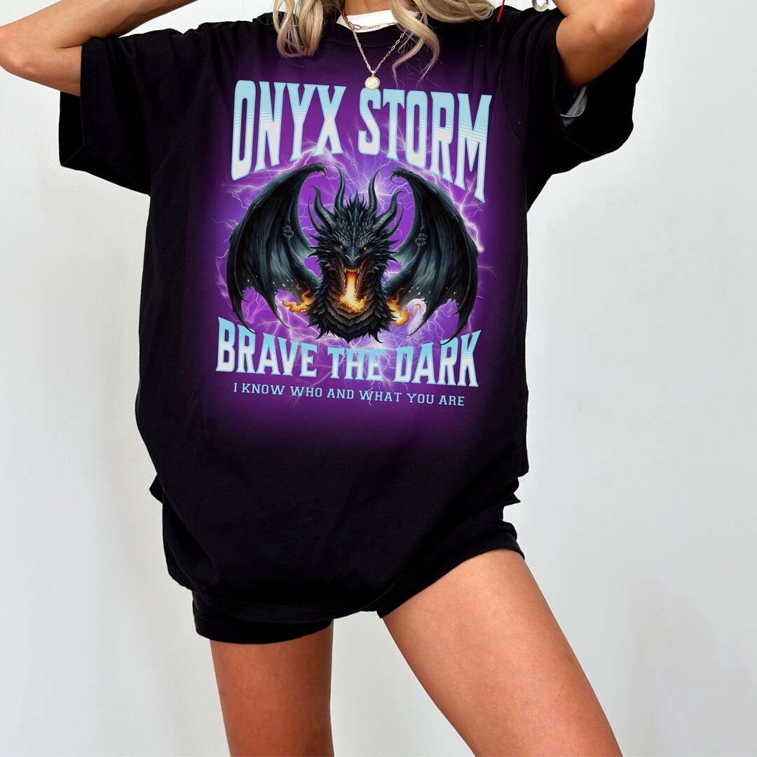 Onyx Storm Shirt Fourth Wing Book Series Shirt Bookish Merch Fantasy ...