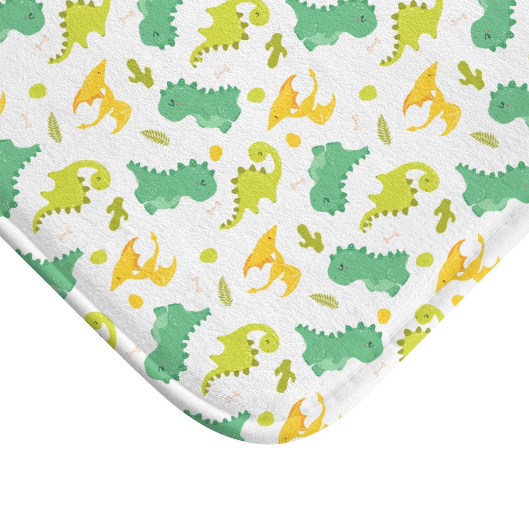 Dinosaur Bath Mat Dinosaur Gift for Boy Bathroom Decor First Birthday ...