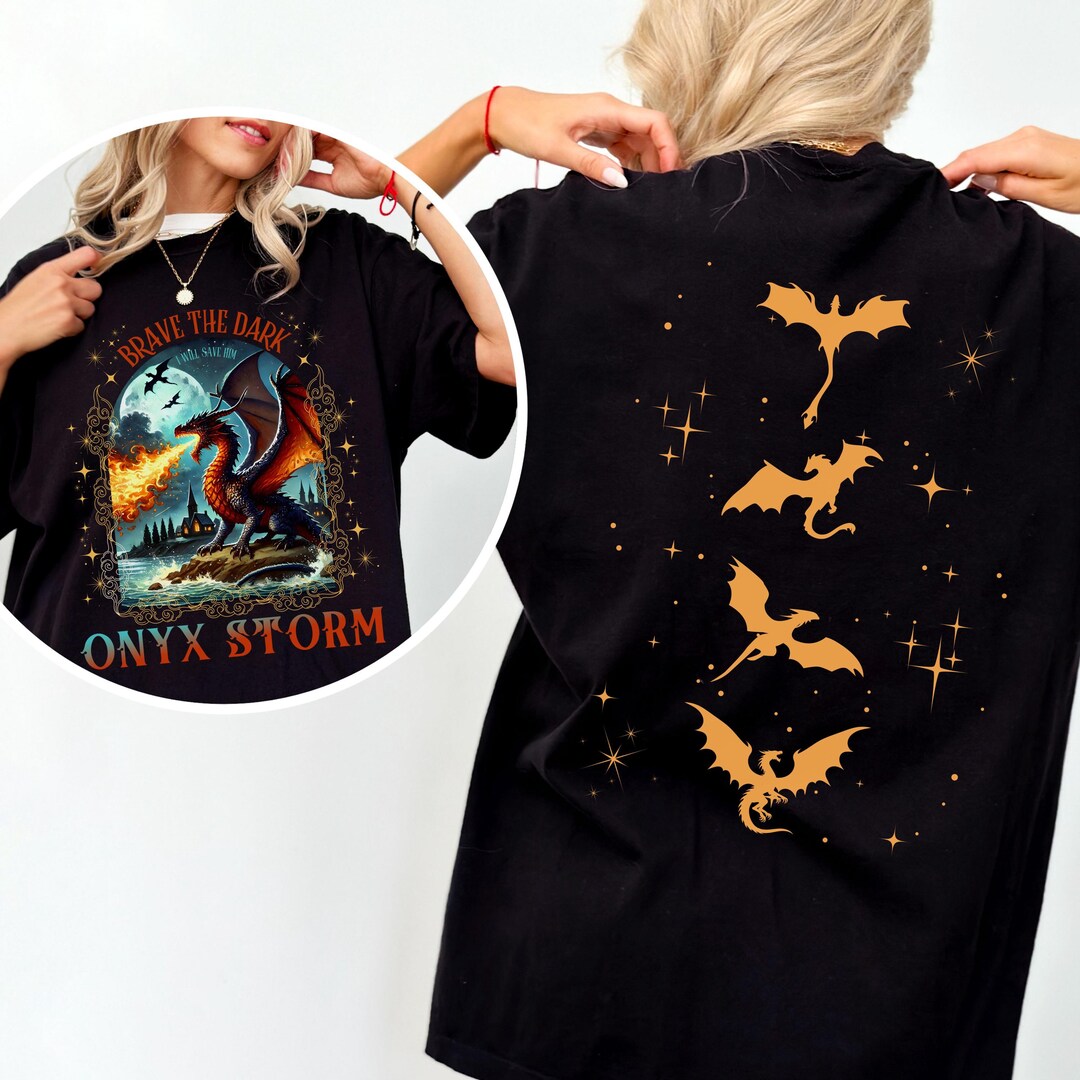 Onyx Storm Shirt Fourth Wing Book Series Shirt Bookish Merch Fantasy ...