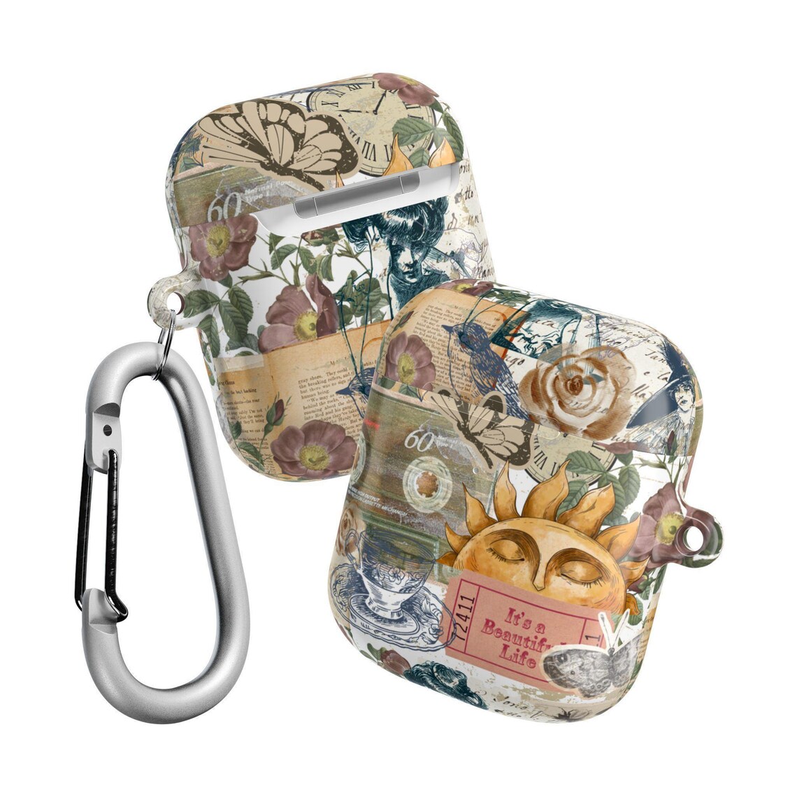 Trendy Collage AirPod Case Airpods 4 Shell Retro Headphone Hard Shell ...