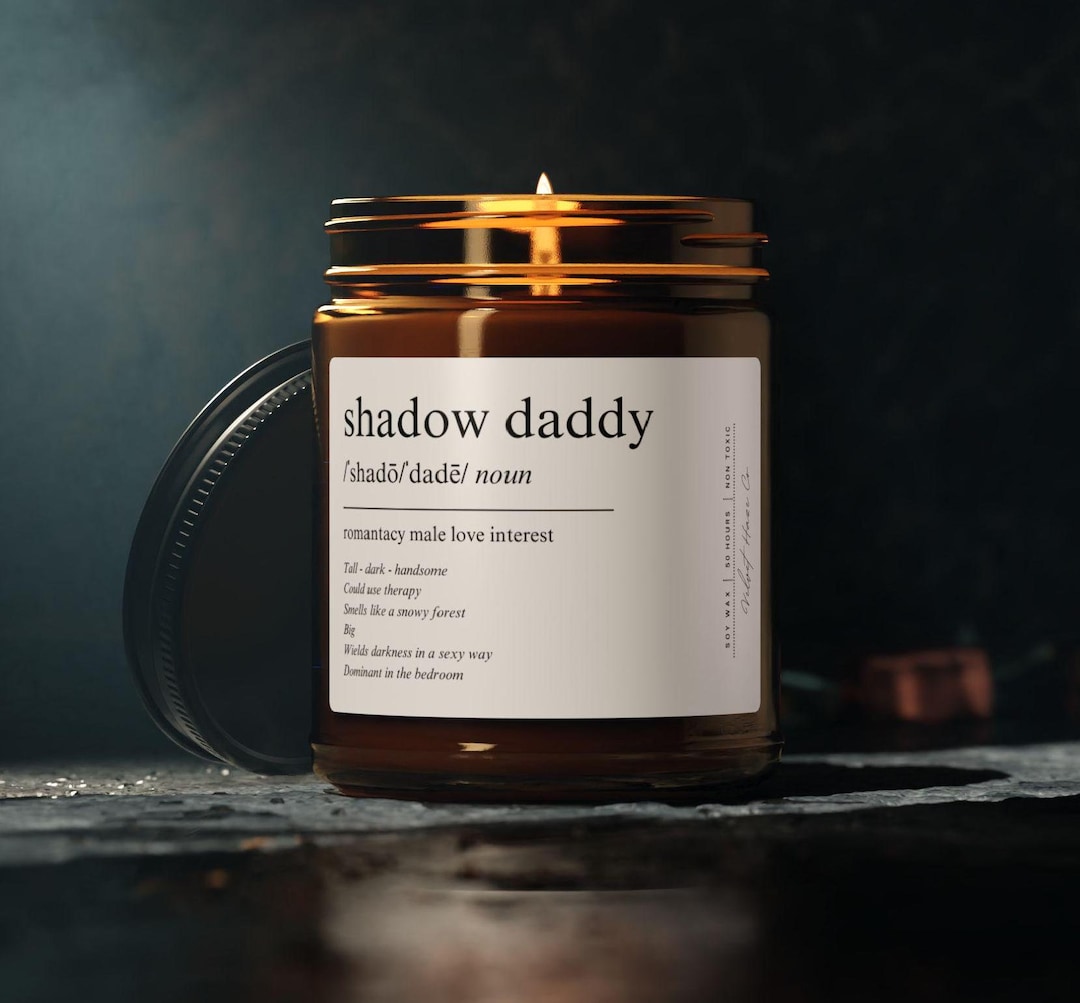Shadow Daddy Candle Funny Romantacy Merch Fantasy Book Lover Bookish ...