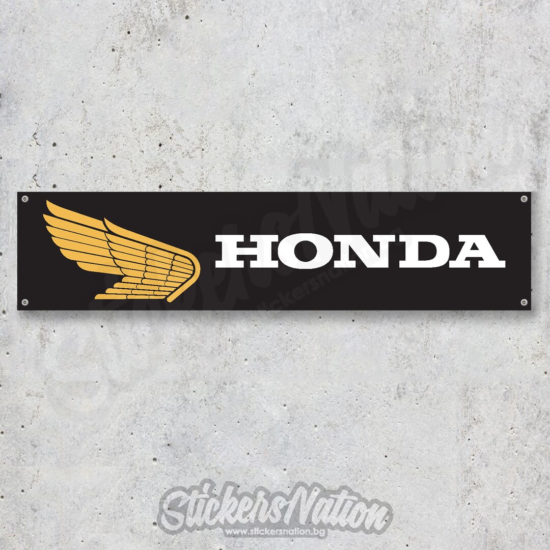 Honda the Power of Dreams Vinyl Banner Garage Motorsport Motorbike Sign ...