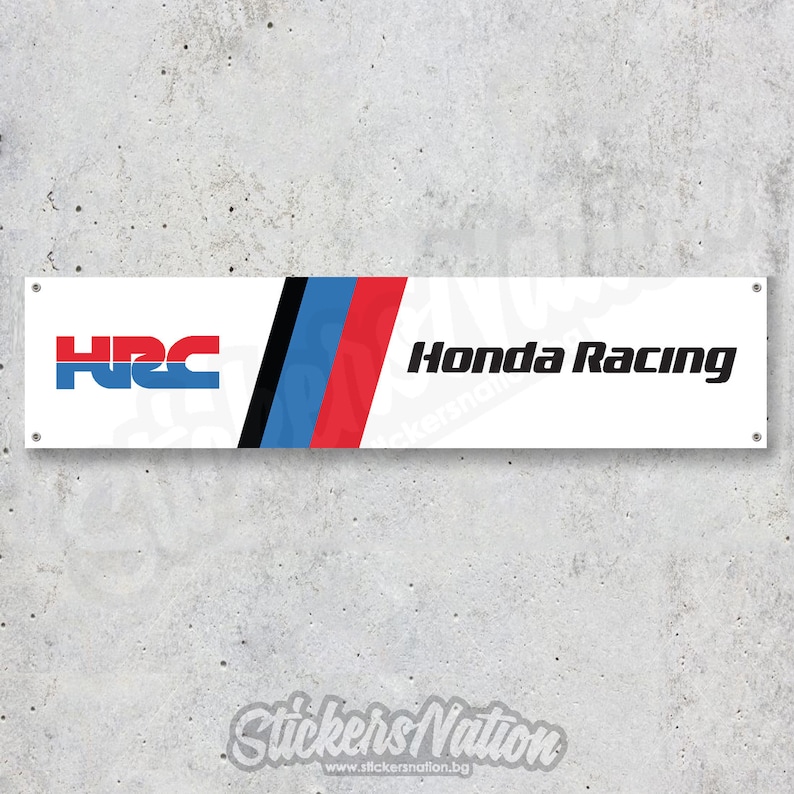Honda Racing the Power of Dreams Vinyl Banner Garage Motorsport ...