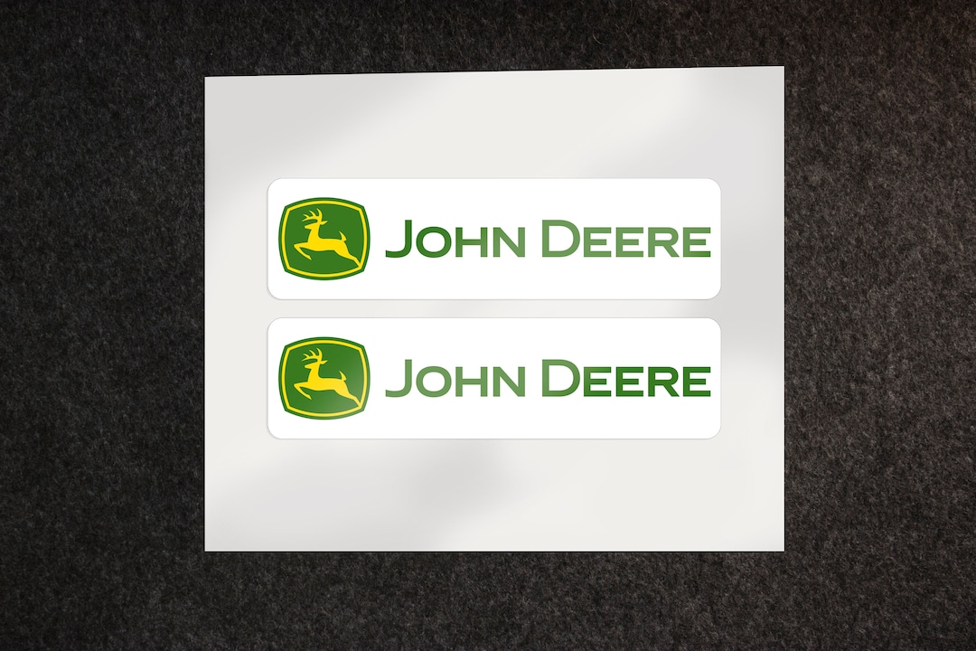John Deere Printed Vinyl Sticker Sheet Decals Heavy Equipment Machinery ...