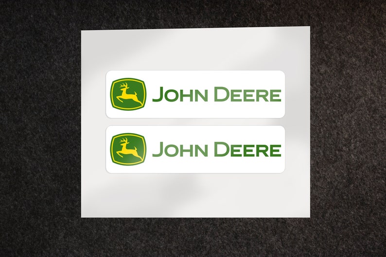 John Deere Printed Vinyl Sticker Sheet Decals Heavy Equipment Machinery ...