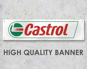 Castrol Vinyl Banner Workspace Sign Decoration Garage Car Bike ...