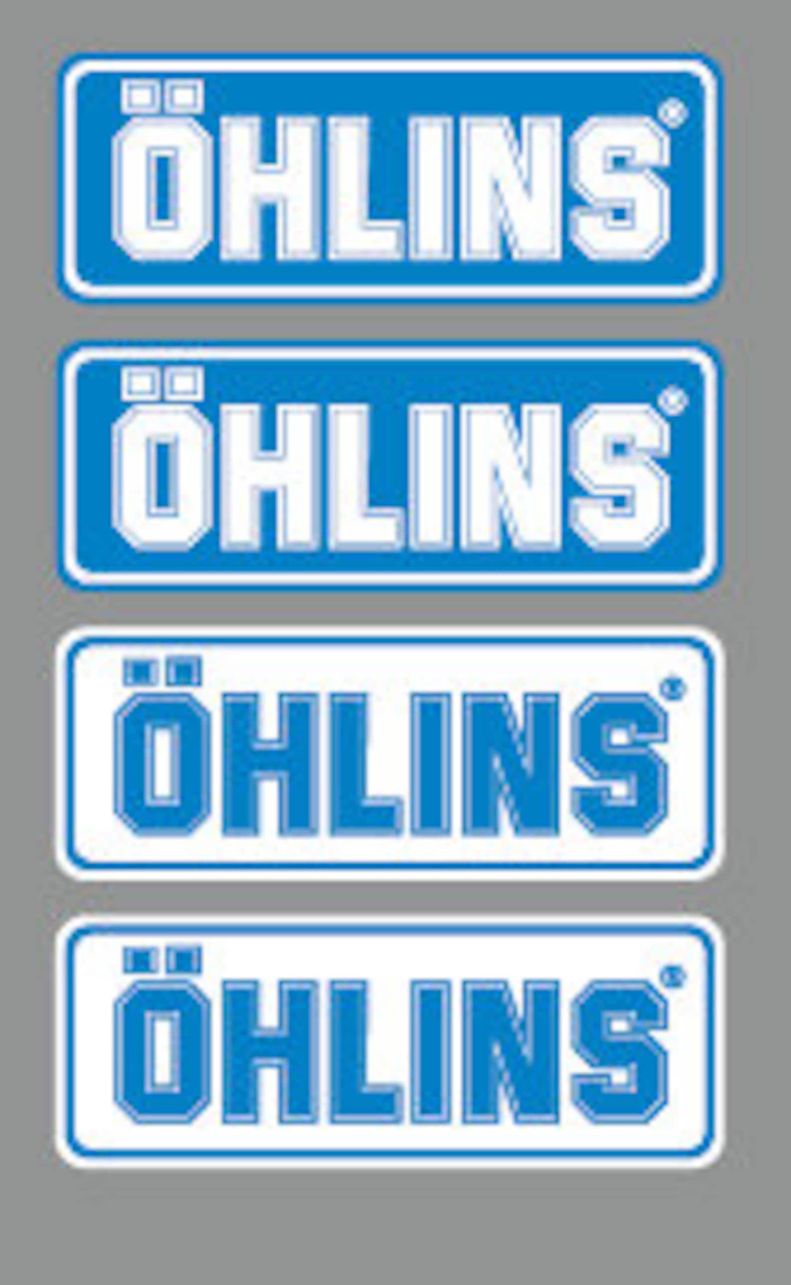 Ohlins Printed Vinyl Sticker Sheet Decals Motorbike Motorcycle ...