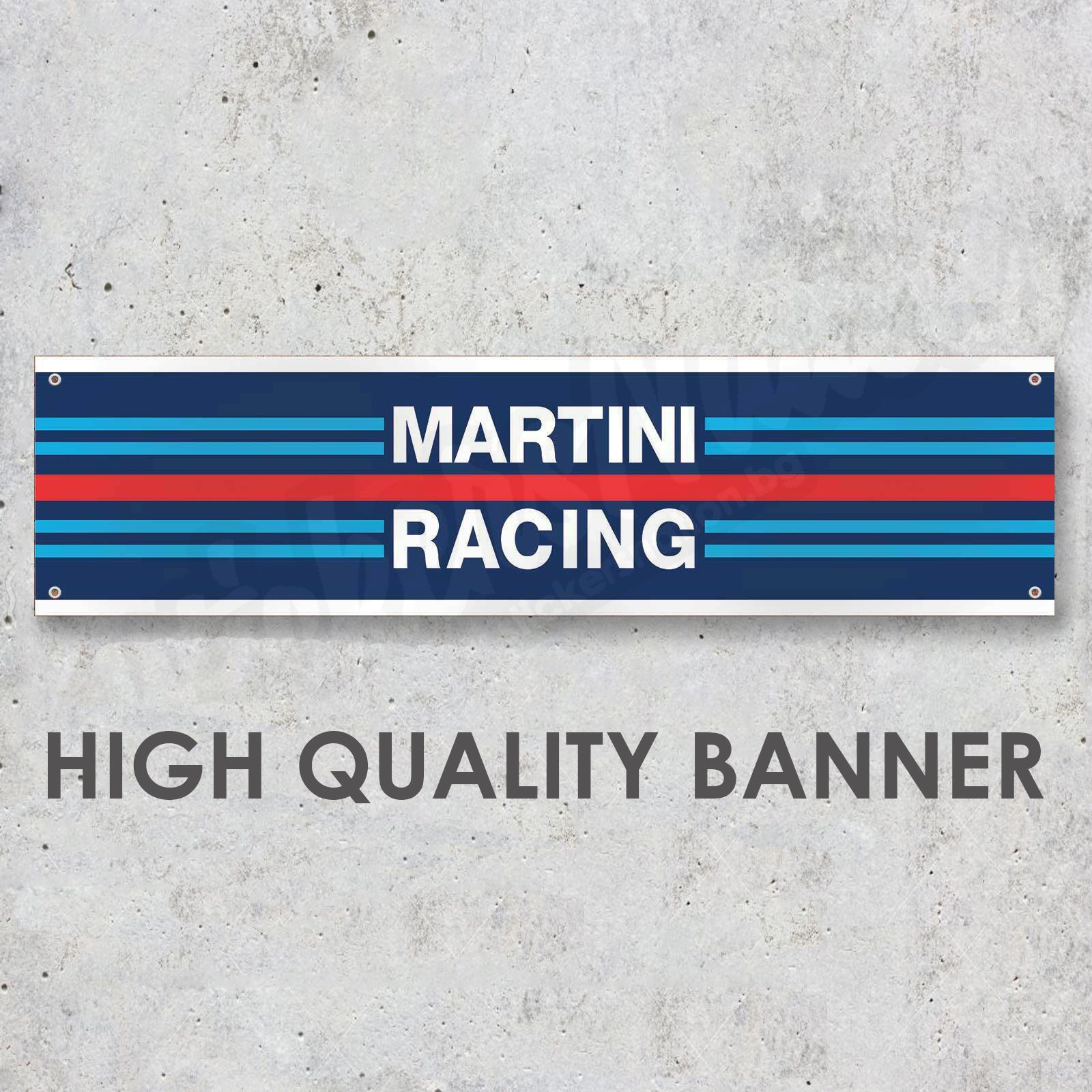 Martini Racing Vinyl Banner Garage Motorsport Motorbike Sign Decoration ...