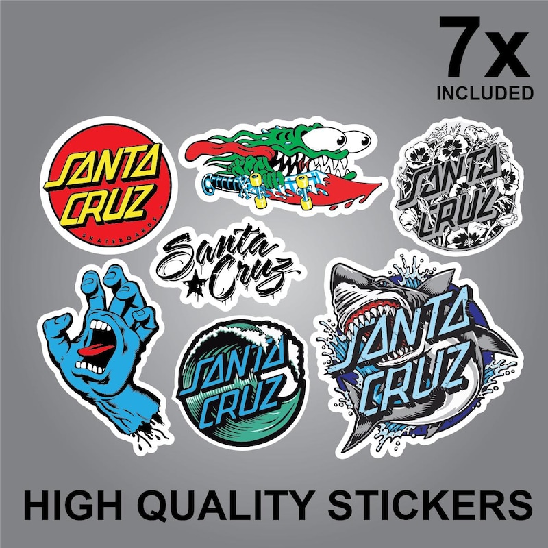 Santa Cruz Stickers - Etsy