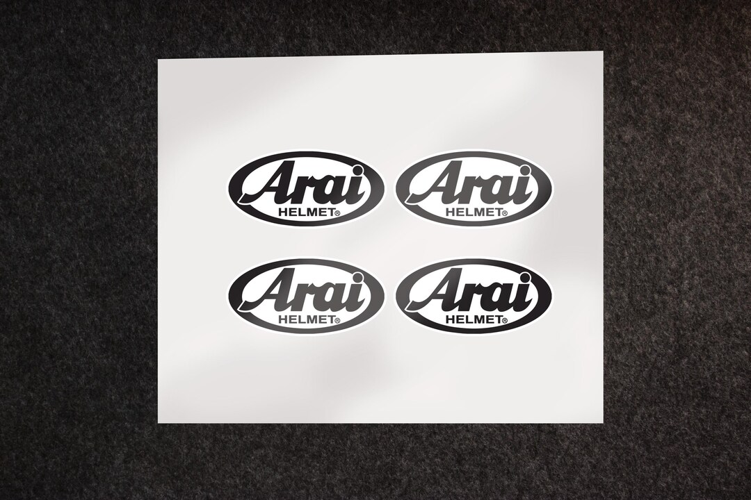 4x Arai Printed Vinyl Sticker Sheet Decals Car Motorbike Lubricants - Etsy