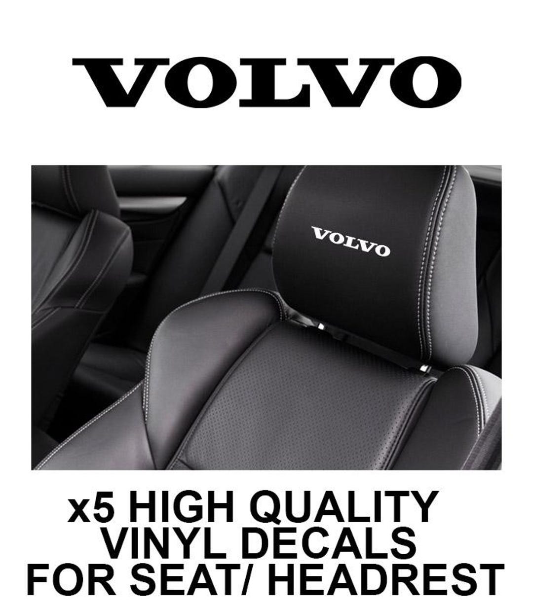 5x Volvo Car Headrest Stickers Decals Graphics for Leather Pvc Seats - Etsy