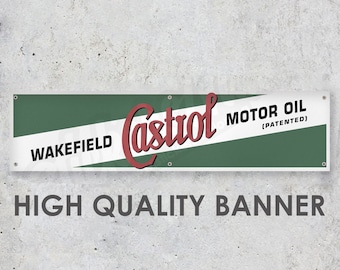 Castrol Vinyl Banner Workspace Sign Decoration Garage Car Bike ...