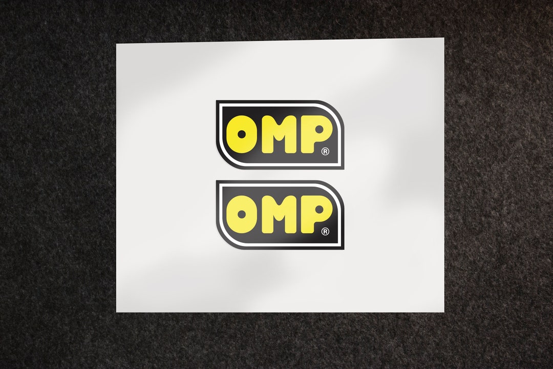 OMP Printed Vinyl Sticker Sheet Decals Car Accessories Kart Rally ...
