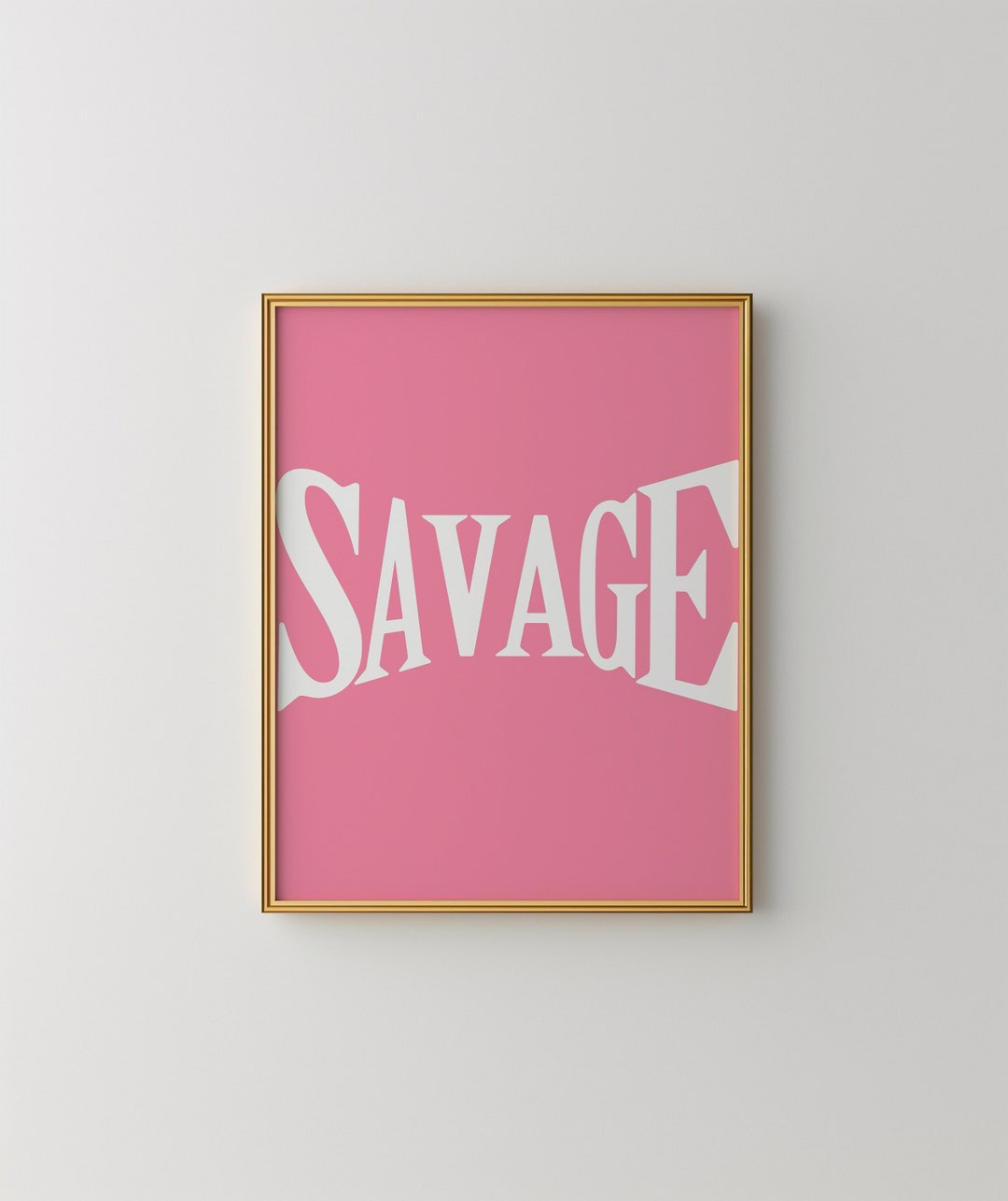 Savage Print, Maximalist Wall Art, Preppy Room Decor, Aesthetic Room ...