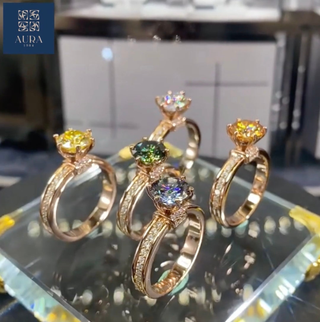 2ct Regal Crown Queen's Engagement Ring, Claw Prongs Ring, Anniversary ...