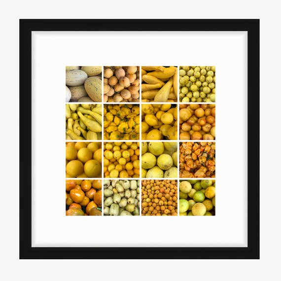 Fruit and Vegetable Print. Modern Printable Decor. Kitchen Art. Foodie ...