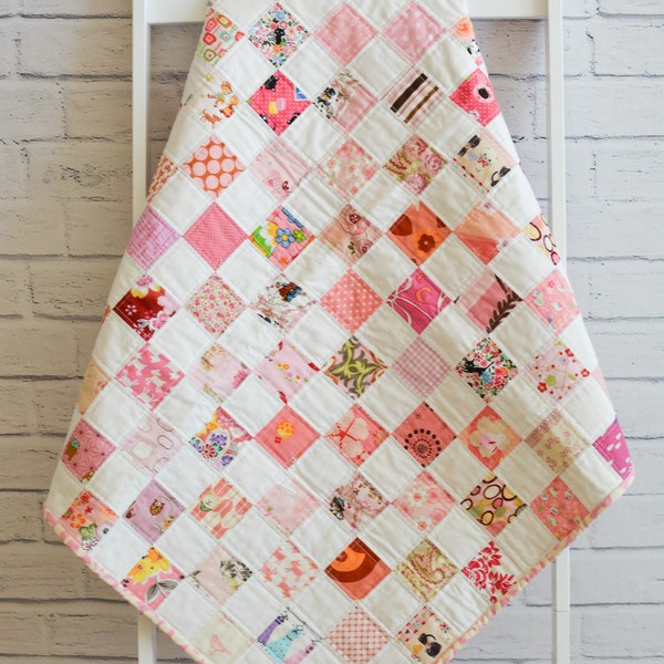 Pink Baby Girl Quilt - Etsy