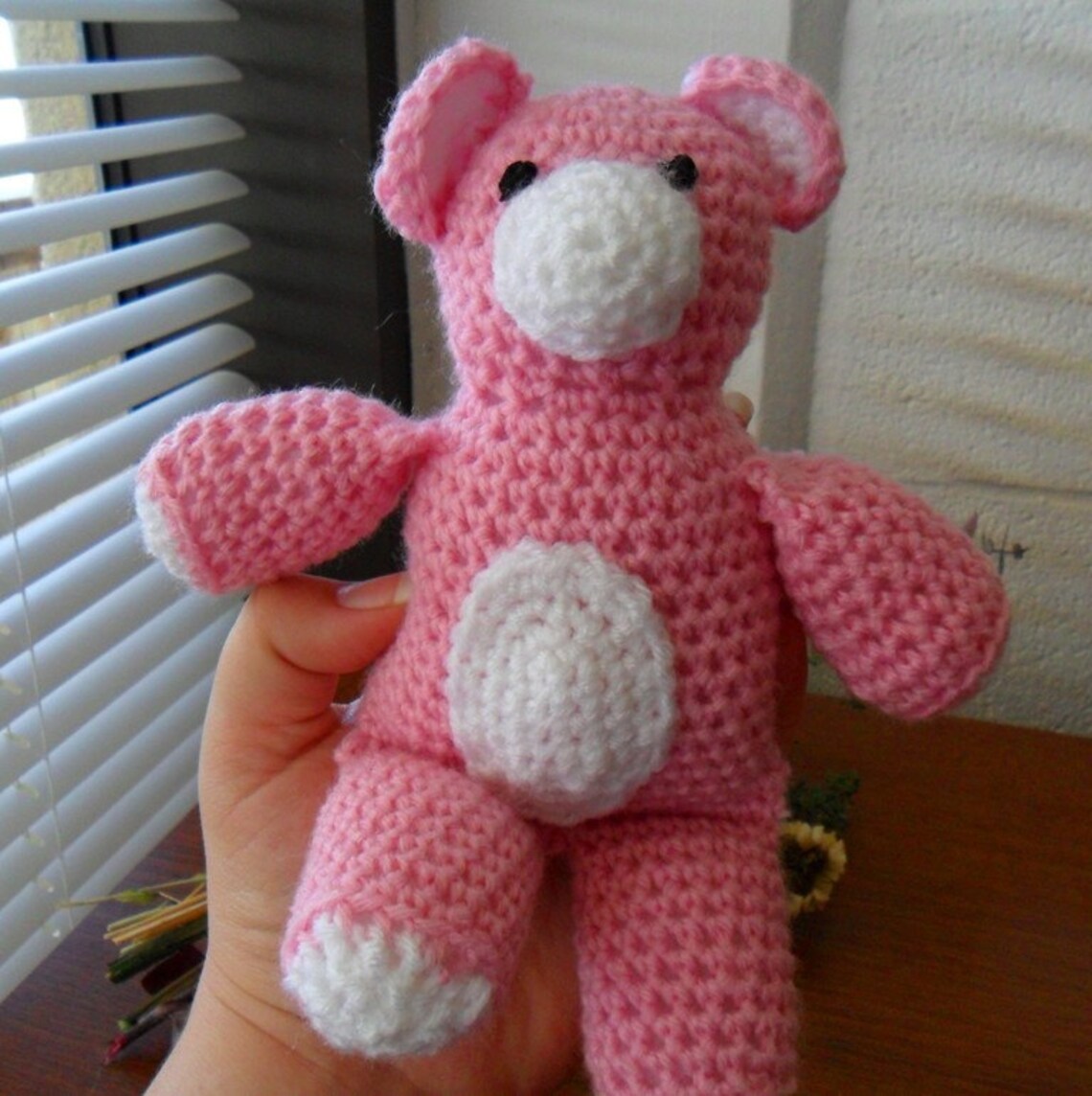 Pink Teddy Bear - Pink Teddybear - Pink Teddy Bear Plush - Pink ...