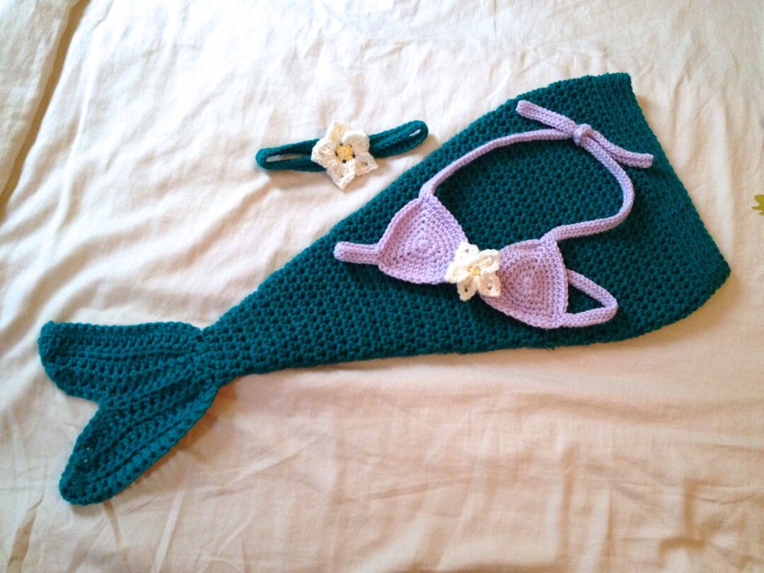 Baby Mermaid Costume - Baby Mermaid Outfit - Baby Mermaid Photo Prop ...