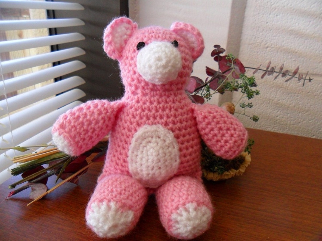 Pink Teddy Bear - Pink Teddybear - Pink Teddy Bear Plush - Pink ...