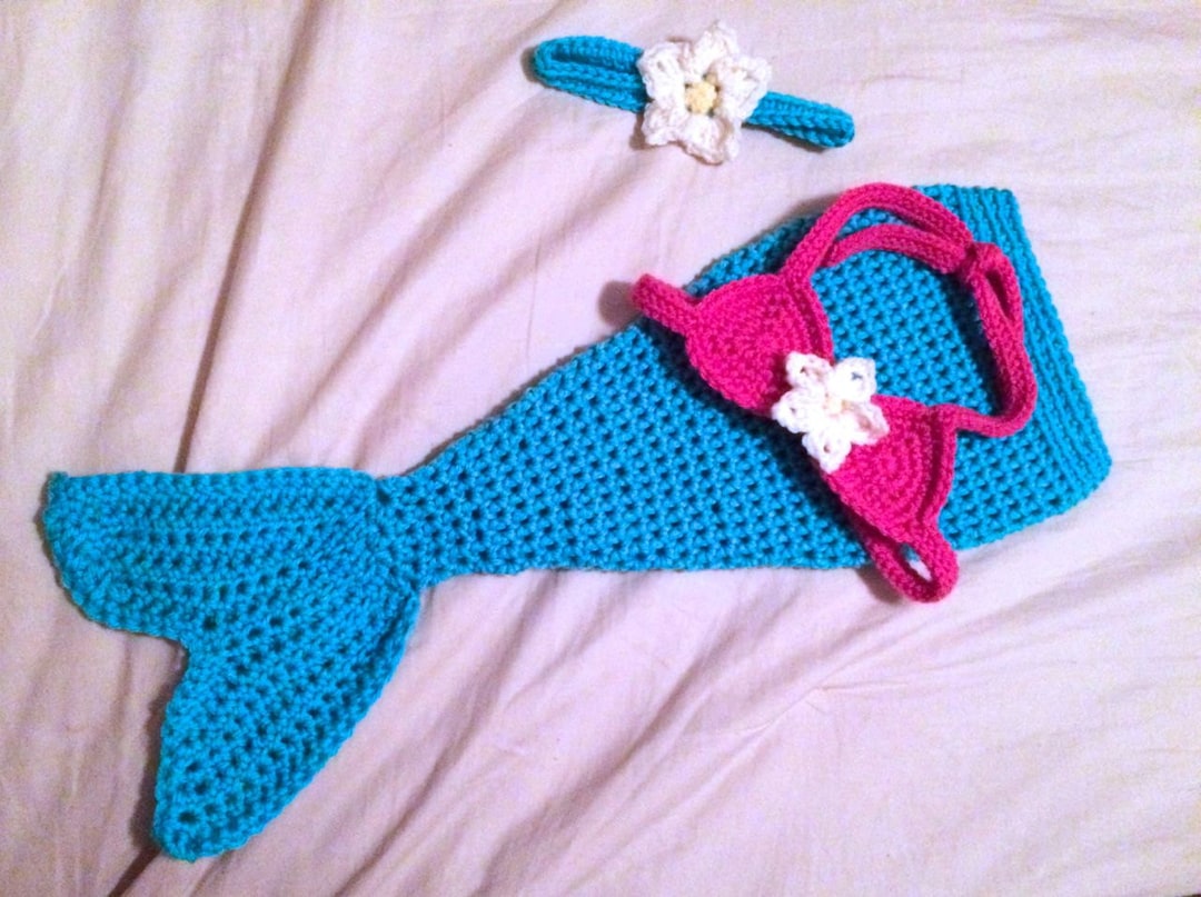 Baby Mermaid Costume - Baby Mermaid Outfit - Baby Mermaid Photo Prop ...