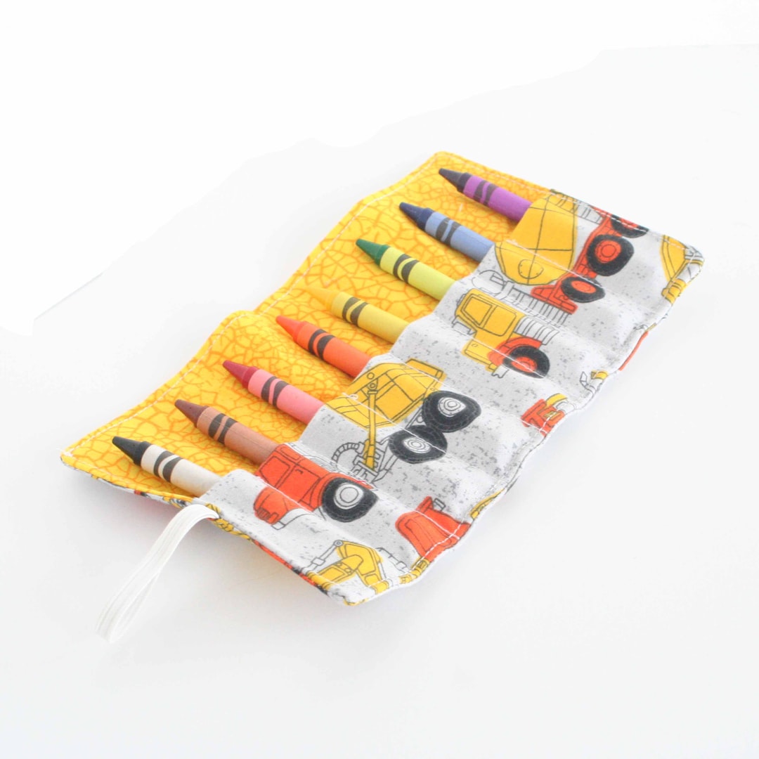 MINI Crayon Roll, Crayon Holder Perfect for Purse, Diaper Bag or Travel ...