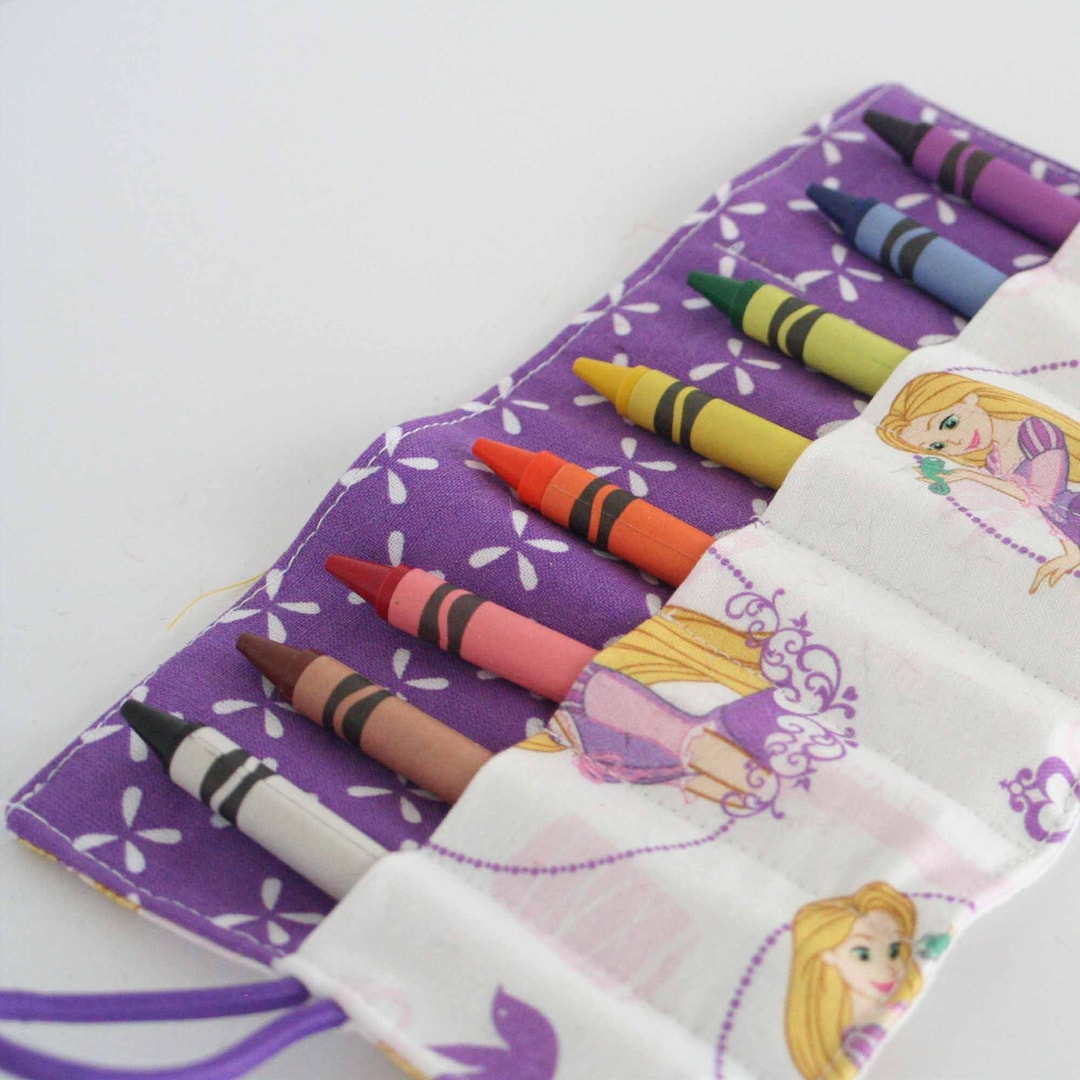 MINI Disney Rapunzel Crayon Roll, Disney Tangled Crayon Roll. Perfect ...