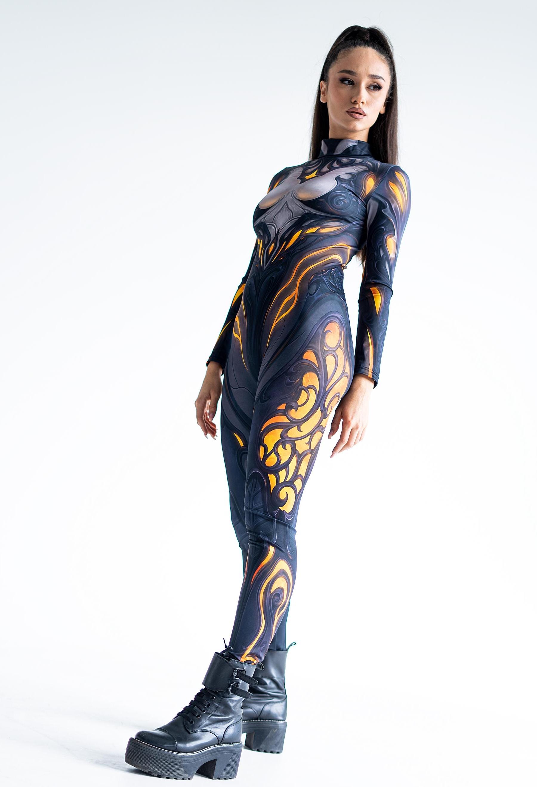 Lava Woman Gothic Armor Costume: Adult Halloween Cosplay - Etsy