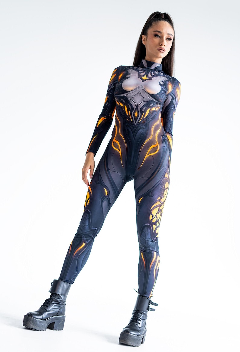 Lava Woman Gothic Armor Costume: Adult Halloween Cosplay - Etsy