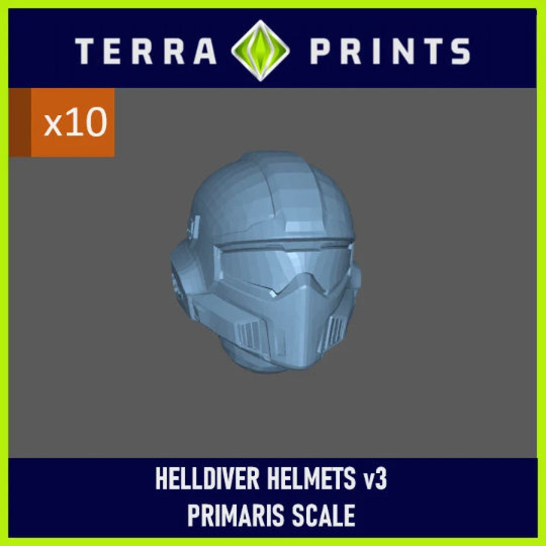 HELLDIVER V3 Helmet - (10x Total Bits) - Compatible With Sm Marines - Etsy