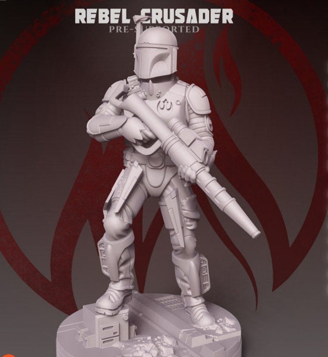 REBEL CRUSADER - Mando - Legion Compatible - 32mm Scale | Darkfire - Etsy