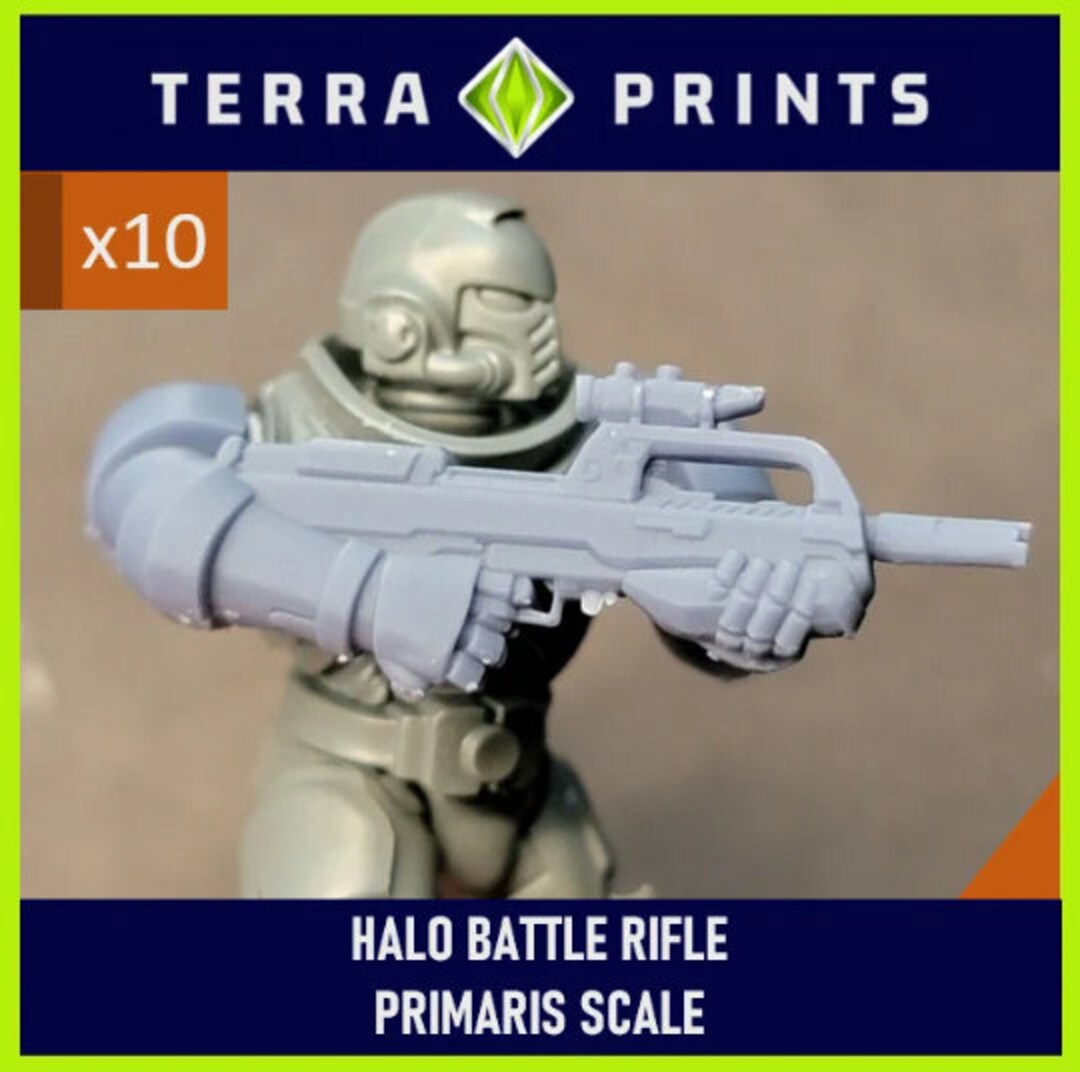 BATTLE Rifle - HALO - (x10 Bits) Compatible With Sm Primary Marines - Etsy