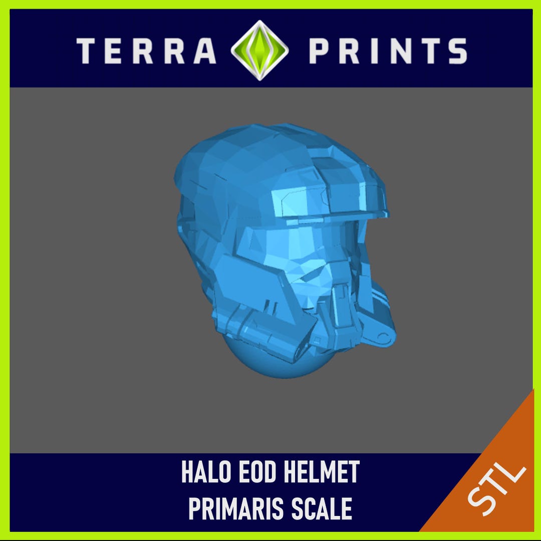 EOD Spartan HELMET - Halo - (stl File Only) - Compatible With Sm ...