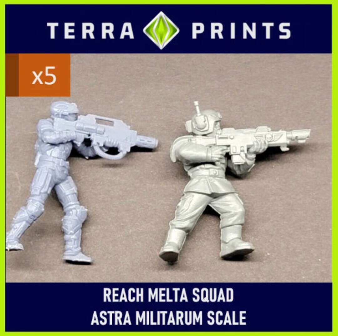REACH MARINE MELTA Squad (x5) - Compatible With Astra Militarum - Guard ...