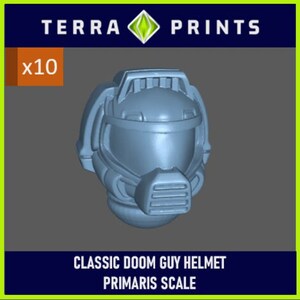 CLASSIC SLAYER Helmet - DOOM - (10x Total Bits) - Compatible With Sm ...