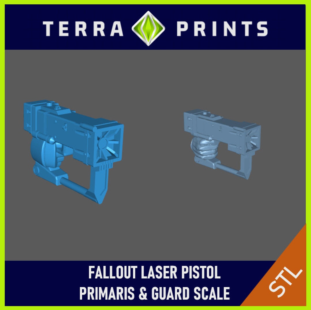 LASER PISTOL - FALLOUT - Model Bit (stl File Only) - Compatible With ...