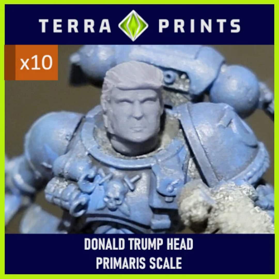 DONALD TRUMP Head - PRESIDENT 45 / 47 - (10x Total Bits) - Compatible ...