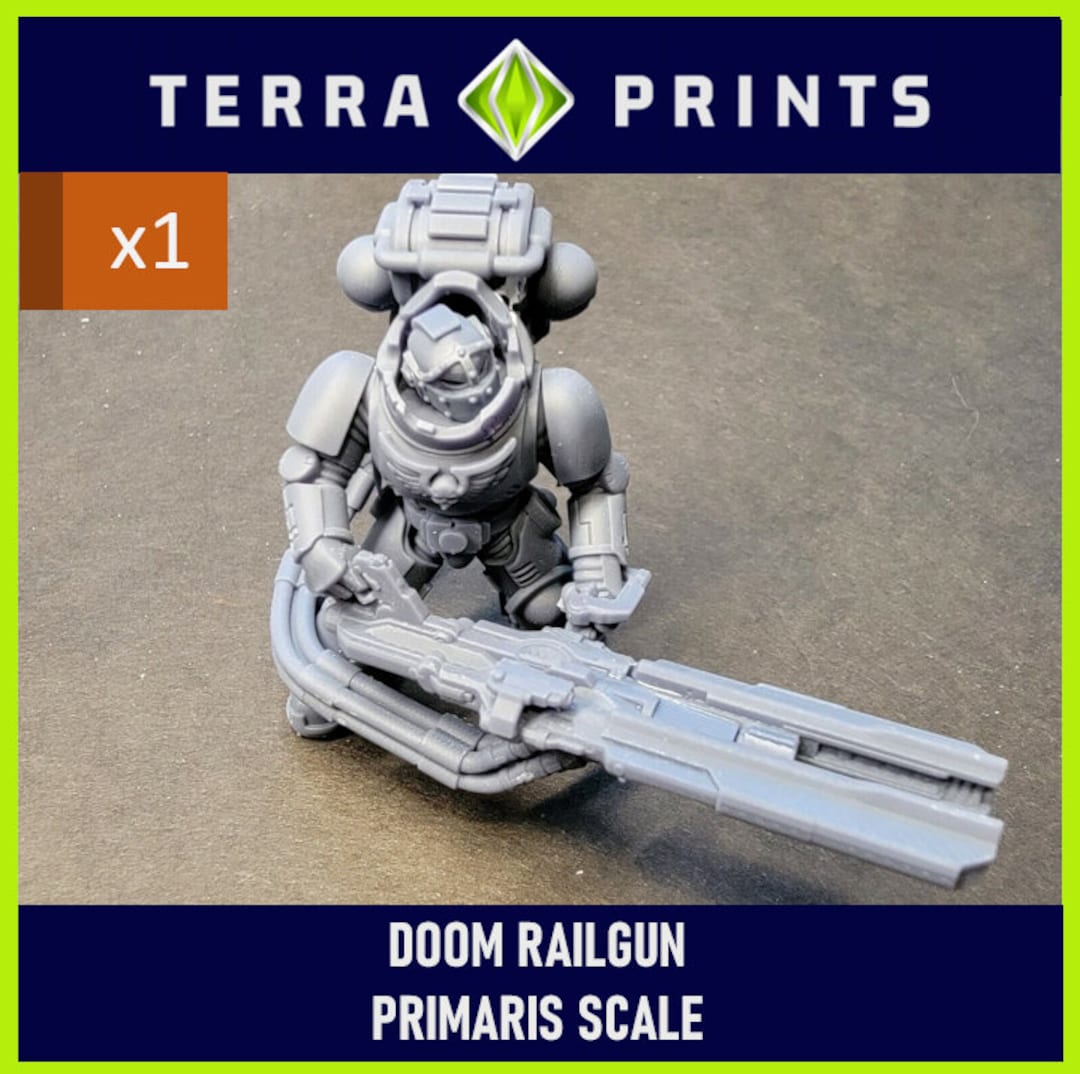 RAILGUN - Doom - (x1 Bit) Compatible With SM Primary Marines Eradicator ...