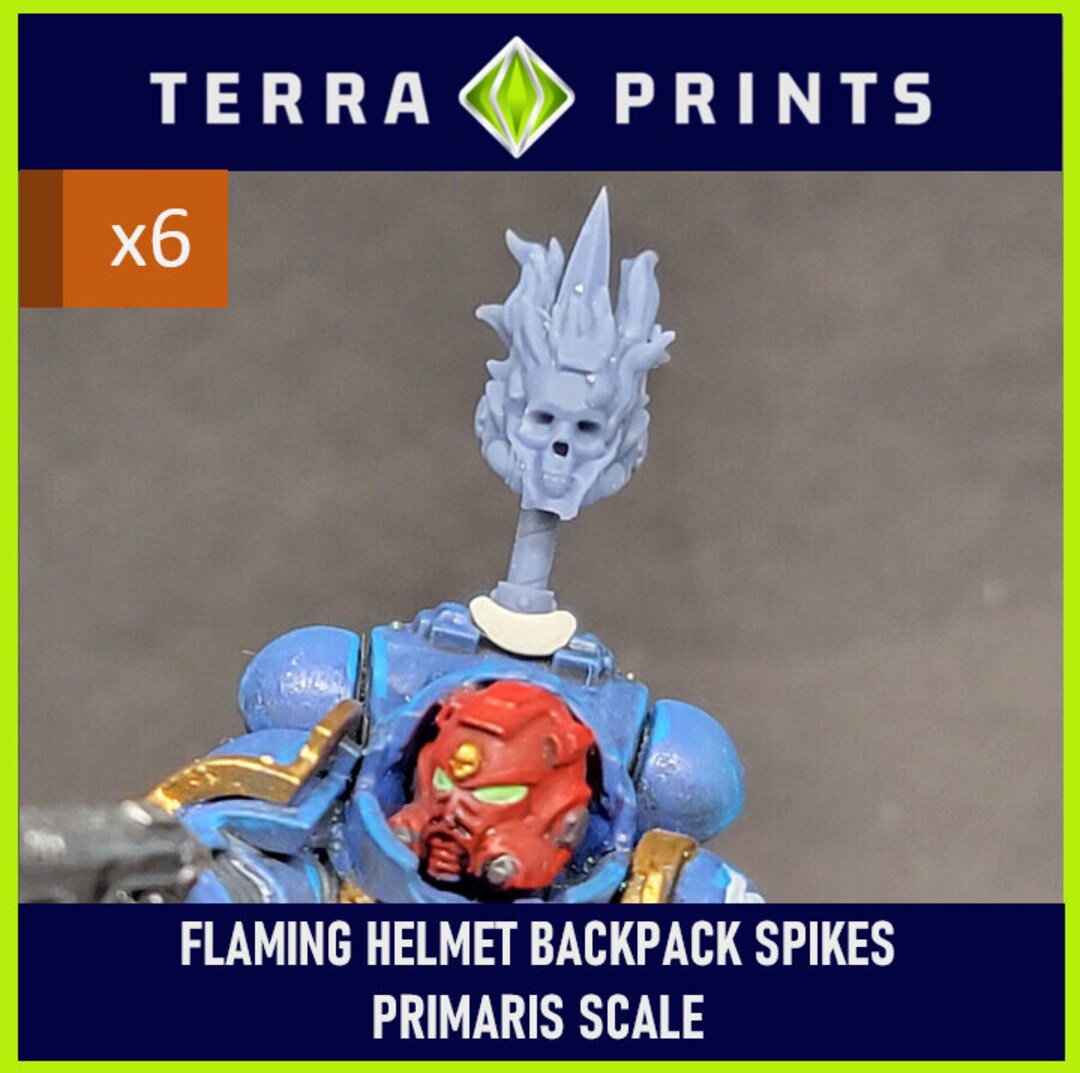 FLAMING HEAD Backpack Spike - (6x Total Bits) - Compatible With Space ...
