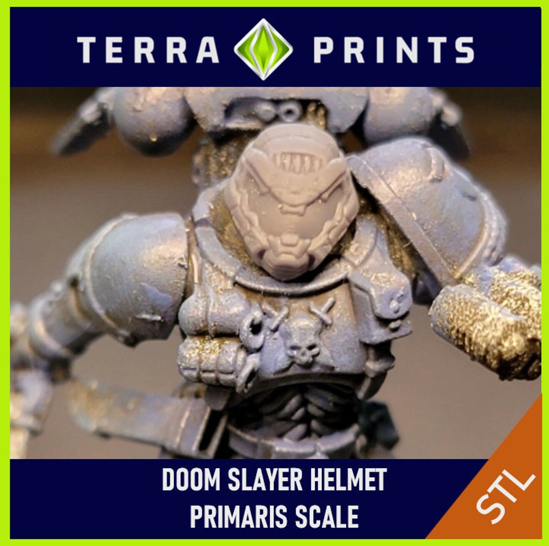 SLAYER HELMET - DOOM - (stl File Only) - Compatible With Sm Marines - Etsy