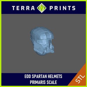 EOD Spartan HELMET Halo stl File Only Compatible With Sm Marines - Etsy