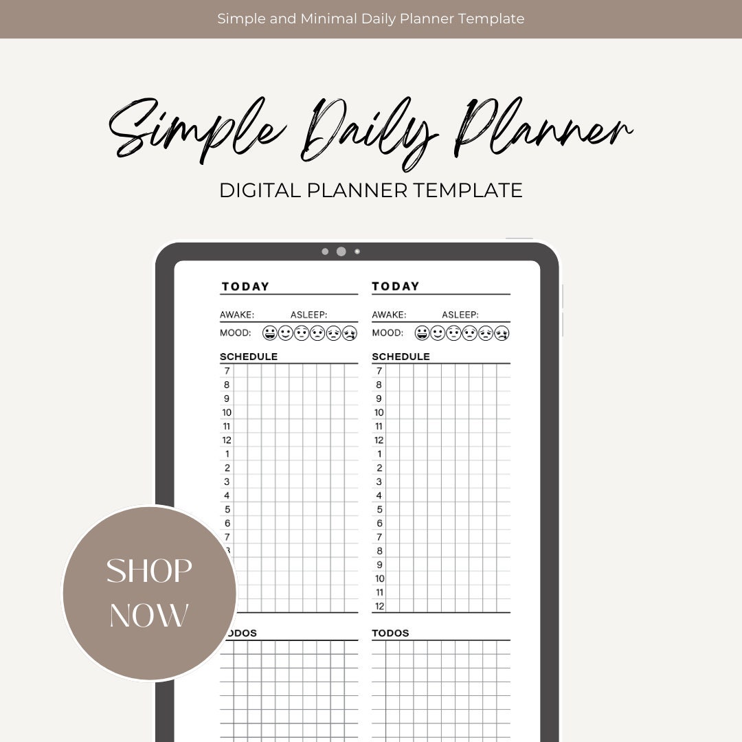 Printable Daily Planner Template: Plan Your Day, Boost Productivity ...