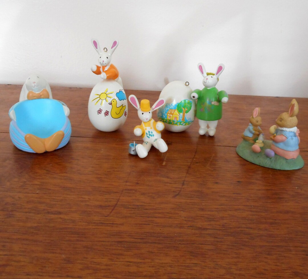 5 Piece Set of Easter Figurines by Avon - Etsy