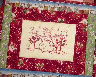 Redwork Christmas Hand Embroidery PDF Pattern Set Instant | Etsy