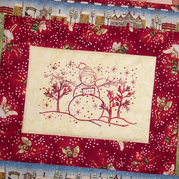 Christmas Redwork - Etsy