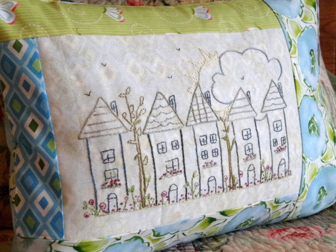 Cottage Houses Hand Embroidery PDF Pattern Instant Digital Download - Etsy